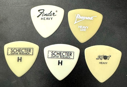 Guitar Pick Lot #25 - VTG FENDER Schecter IBANEZ SHOT - 5 HARD and ...