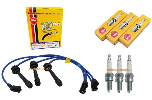 MAZDA SCRUM TRUCK DG51T NGK Spark Plugs and Cables Wires F6A 660CC KEI ...