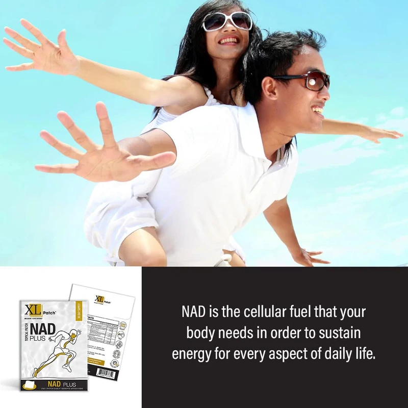 NAD Plus Topical Patch - XLPatch 30 Day Supply- Help support the body’s ...