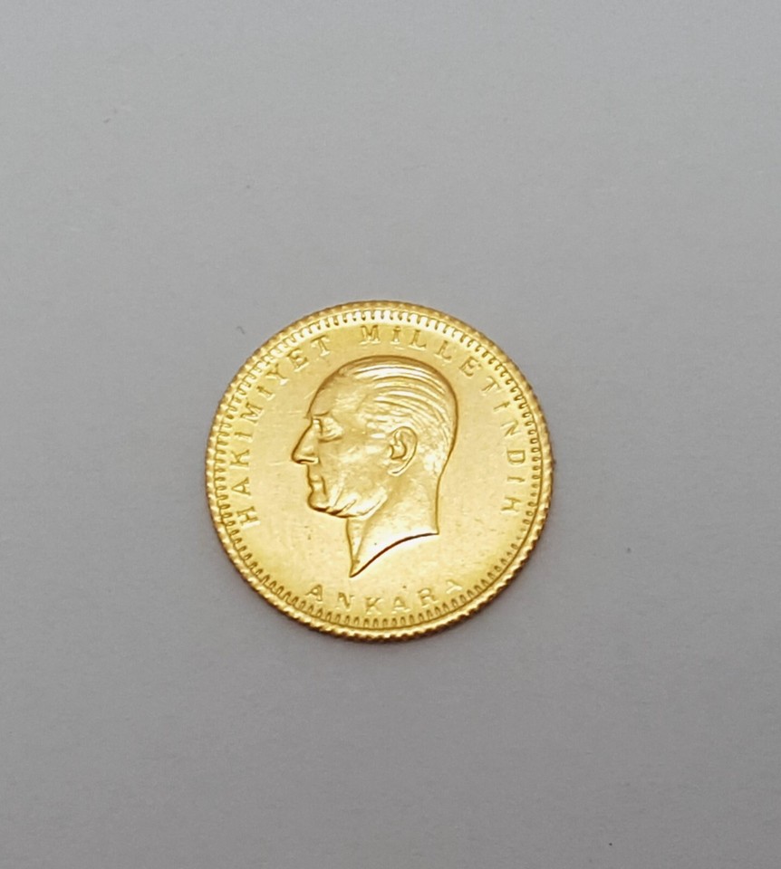 1923 / 49 Gold Turkey 25 Kurush Kemal Ataturk Uncirculated Gold Coin | eBay