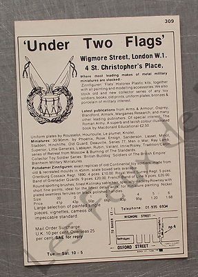 Publicité Under Two Flags London miniatures Postdamer advert | eBay