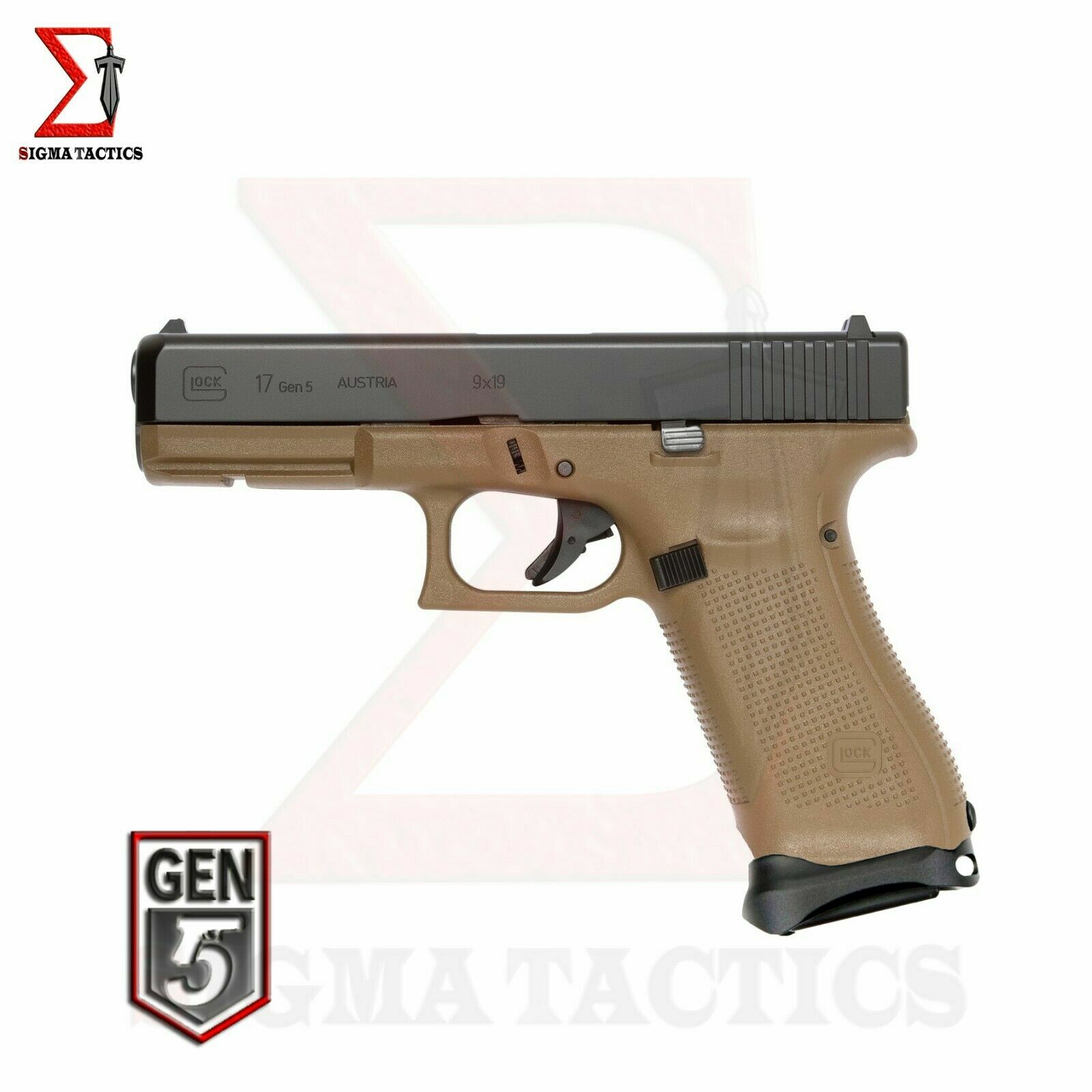 Metal Aluminum Flared PRO Plus Magwell Fits Glock Gen 5 G17 G34 ...