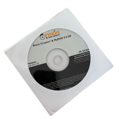 Roxio Creator 9.0 DE CD/DVD Burning Recording Software MyDVD Install CD ...