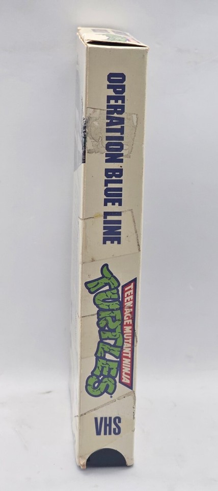 TEENAGE MUTANT NINJA TURTLES OPERATION BLUE LINE VHS TAPE RARE 1990 ...