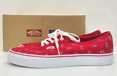 Vans Canvas Major League Baseball Anaheim Angels Low Sneakers Red 11 | eBay