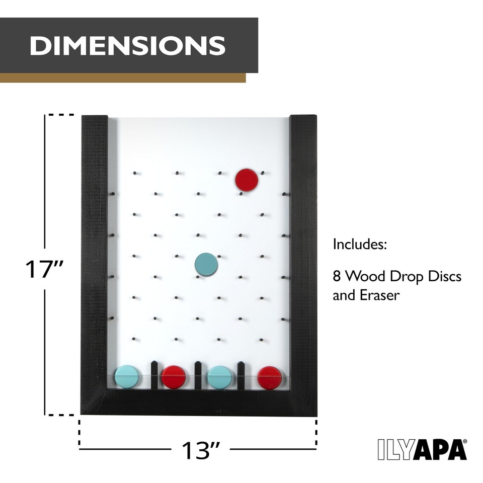 Tabletop Plinko Board Game - 13x17 Inch Portable Prize Drop Plinko ...