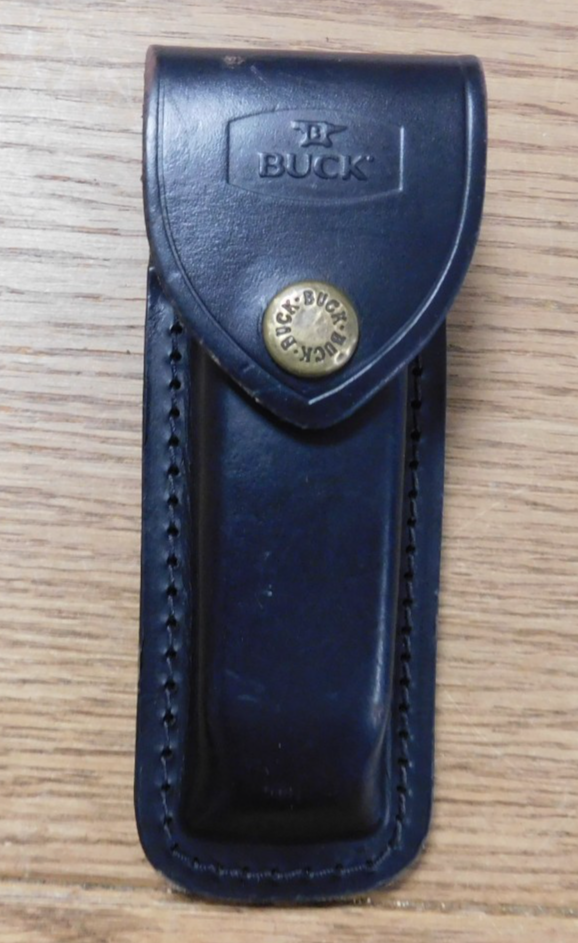 Vintage BUCK 110-1 1 Dot Custom Handle & Blade Folding Knife, with ...