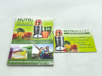NutriBullet User Guide & Recipe Book Plus Pocket Nutritionist Booklet ...
