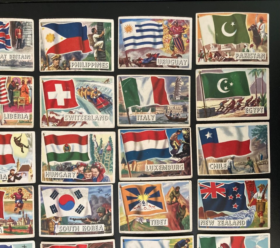 1956 Topps Flags of the World Lot - 37 Cards | eBay