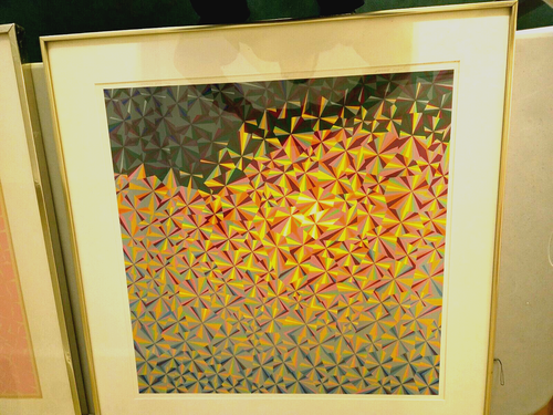 Edward Hansen Serigraph "Crystal Sunset" circa 1974, signed, 36/100 | eBay
