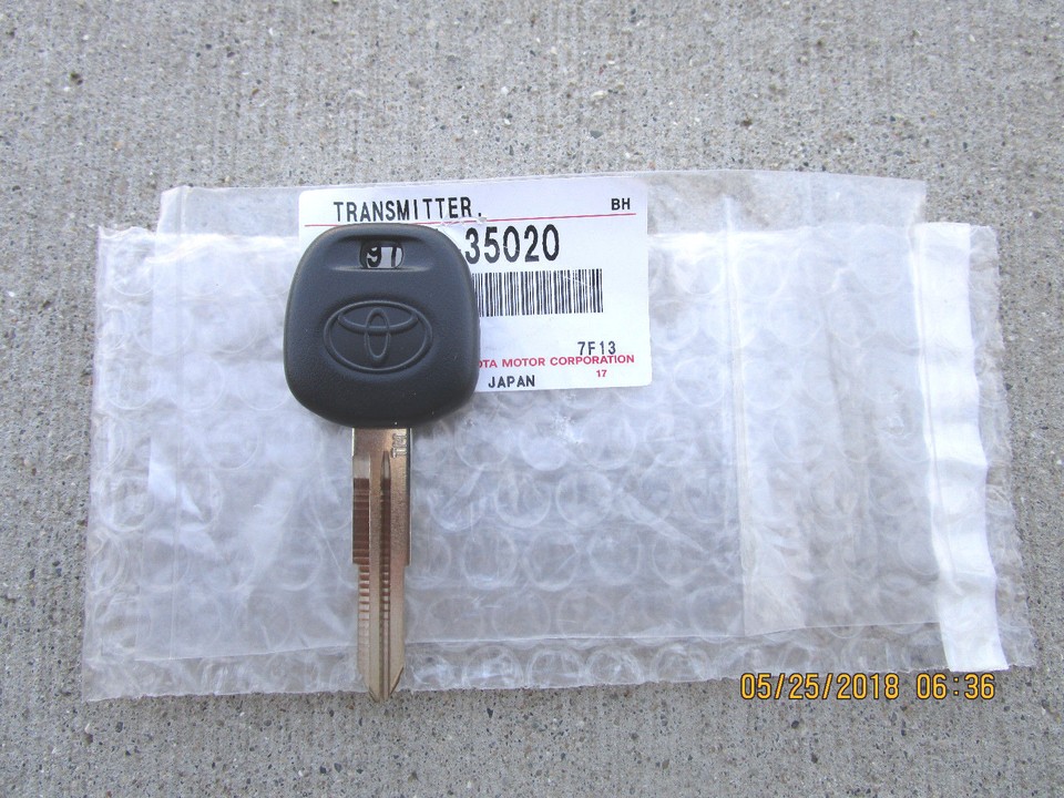 00- 05 TOYOTA MR2 SPYDER CONVERTIBLE MASTER UNCUT TRANSPONDER CHIP KEY ...