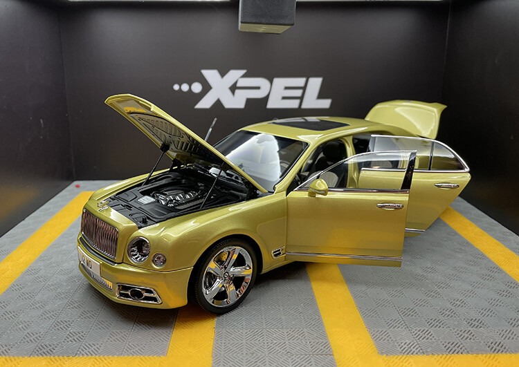 Almost Real 1/18 Bentley Mulsanne 2017 Metal Diecast Model Car Gold ...