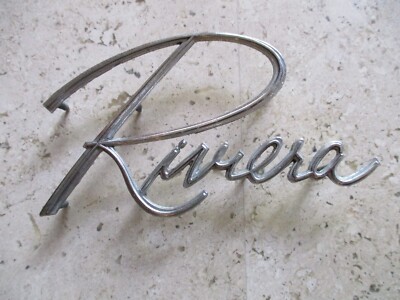 1963 1964 1965 1966 1967 BUICK RIVIERA FENDER 1967 HOOD SCRIPT EMBLEM ...