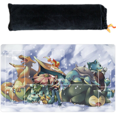 Charizard Snorlax Playmat TCG Card Game Play Mat Gaming Desk Mouse Pad ...