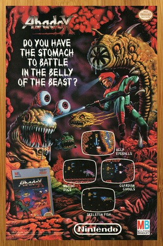 1989 Abadox NES Nintendo Print Ad/Poster Authentic Retro Video Game ...