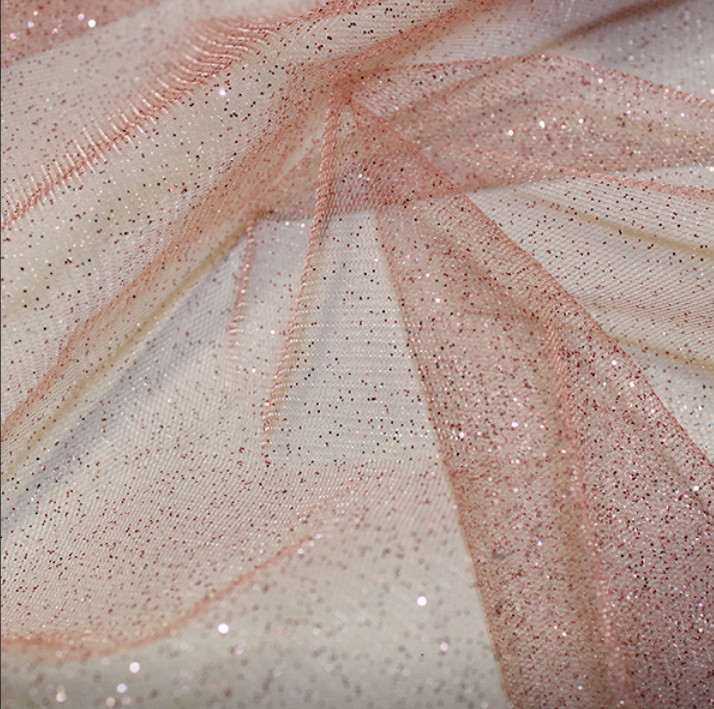 Glitter Tulle Fabric Soft Dress Net 150cm Wide Sheer Costume Sparkle ...