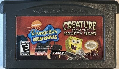 Spongebob Squarepants Creature From the Krusty Krab Game Boy Advance ...