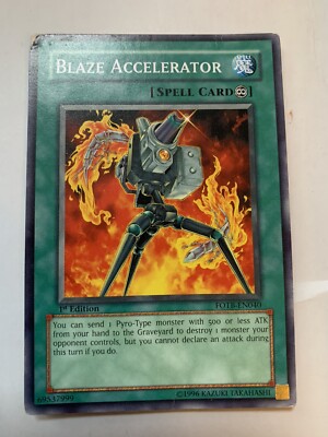Yugioh - Blaze Accelerator - FOTB-EN040 - Common - 1st Edition - LP | eBay