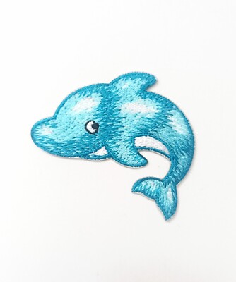 Dolphin Embroidered Iron On Applique Patch Souvenir Kids Crafts ...