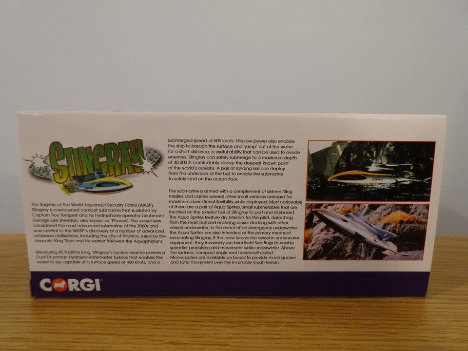 CORGI GERRY ANDERSON WASP STINGRAY AQUANAUT SUBMARINE 1960S TV TOY ...
