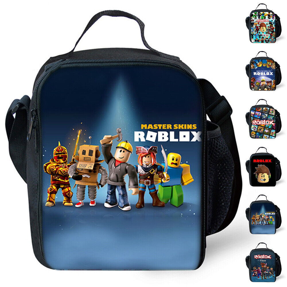 Roblox 3D Print Lunch Box Insulated Bags Kids Cartoon School Food ...