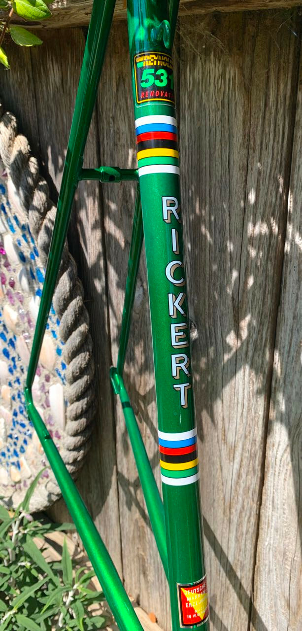 59cm Rickert (AKA Ric Super) vintage bike frame-set - Refinshed ...