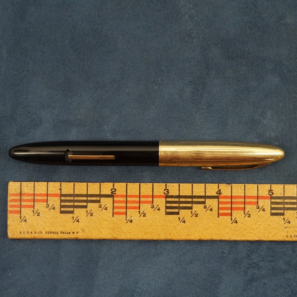 Sheaffer Crest Deluxe 1750 Gold Filled Cap, Fountain Pen w/14k Gold Nib ...