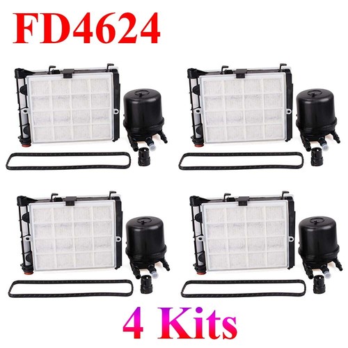 4 For 17-19 6.7L Ford Powerstroke FD4625 FD4624 Fuel/Water Filter Kit ...