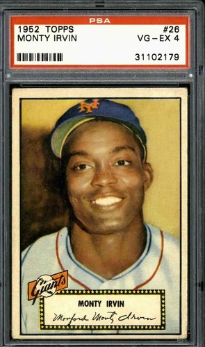 1952 Topps #26 Monty Irvin - PSA 4 | eBay