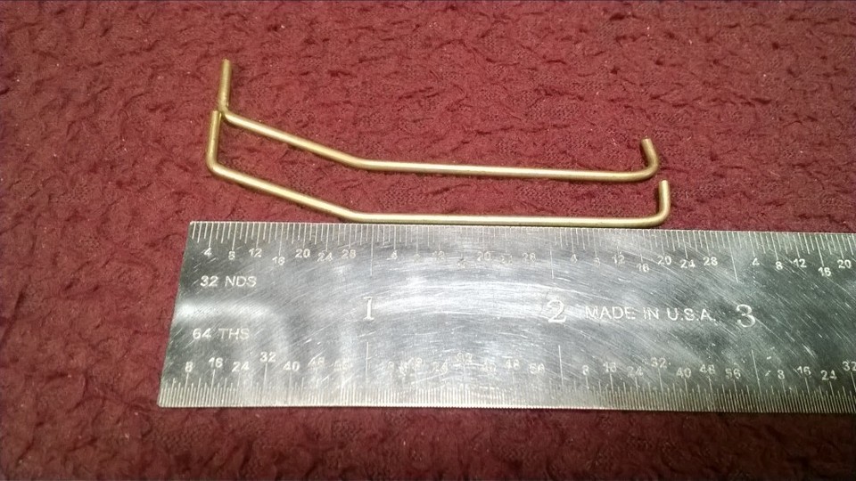 G BACHMANN #14 4-6-0 STEAM LOCOMOTIVE - CAB REAR HANDRAIL PAIR - METAL ...