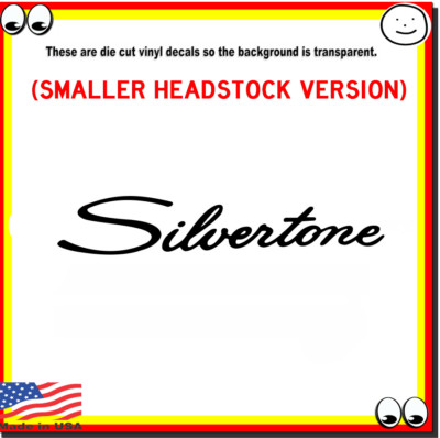 Silvertone Guitar Headstock Vinyl Decal Sticker | eBay