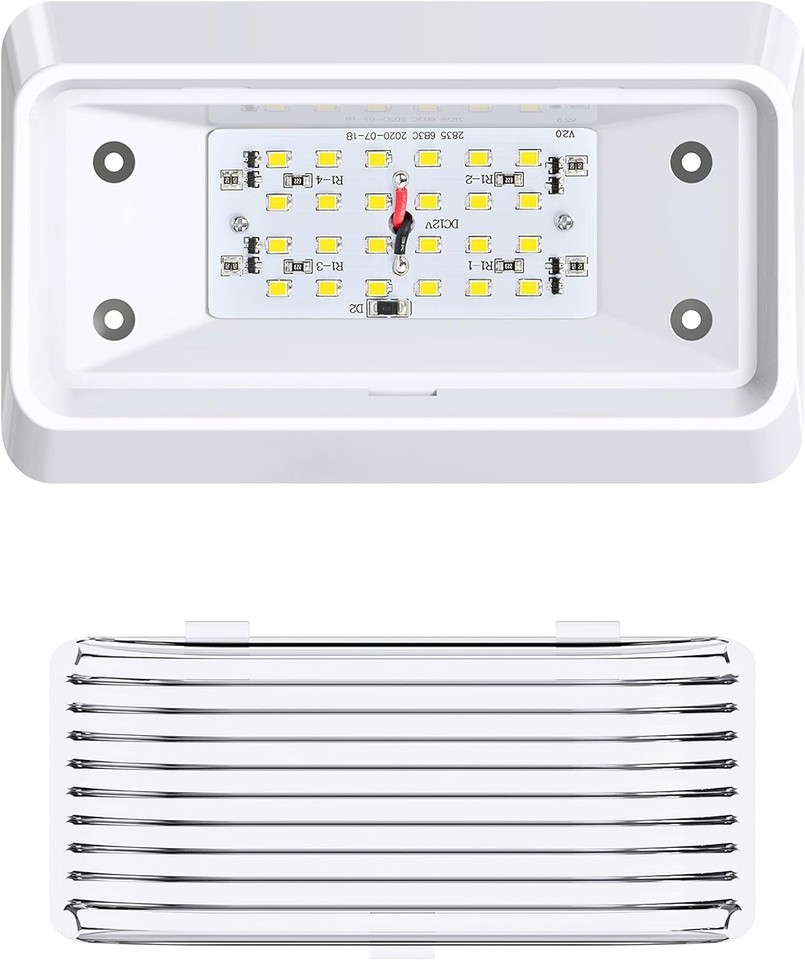 12V 360 Lumen LED RV Porch Light Exterior Utility Light Lighting ...