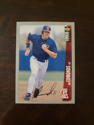 1996 Collector's Choice Jim Edmonds #71 Silver Signature SP Angels ...