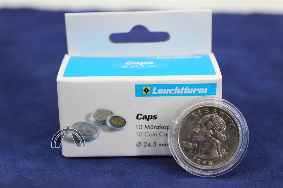 10 Pack of 24.5mm Direct Fit Coin Capsules for US Quarters | eBay