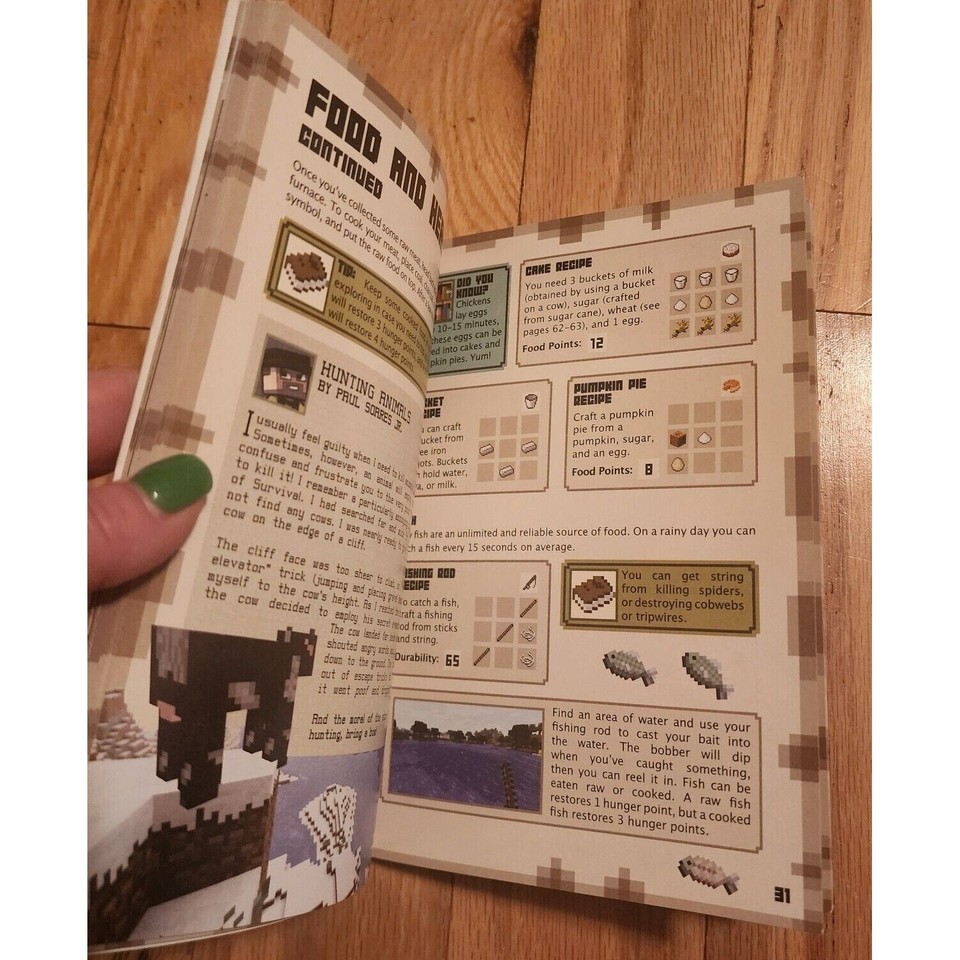 Minecraft Essential Handbook Guide Book Game Strategy Tips & Tricks | eBay