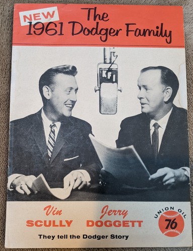 1961 THE DODGER FAMILY, VIN SCULLY AND JERRY DOGGETT booklet | eBay