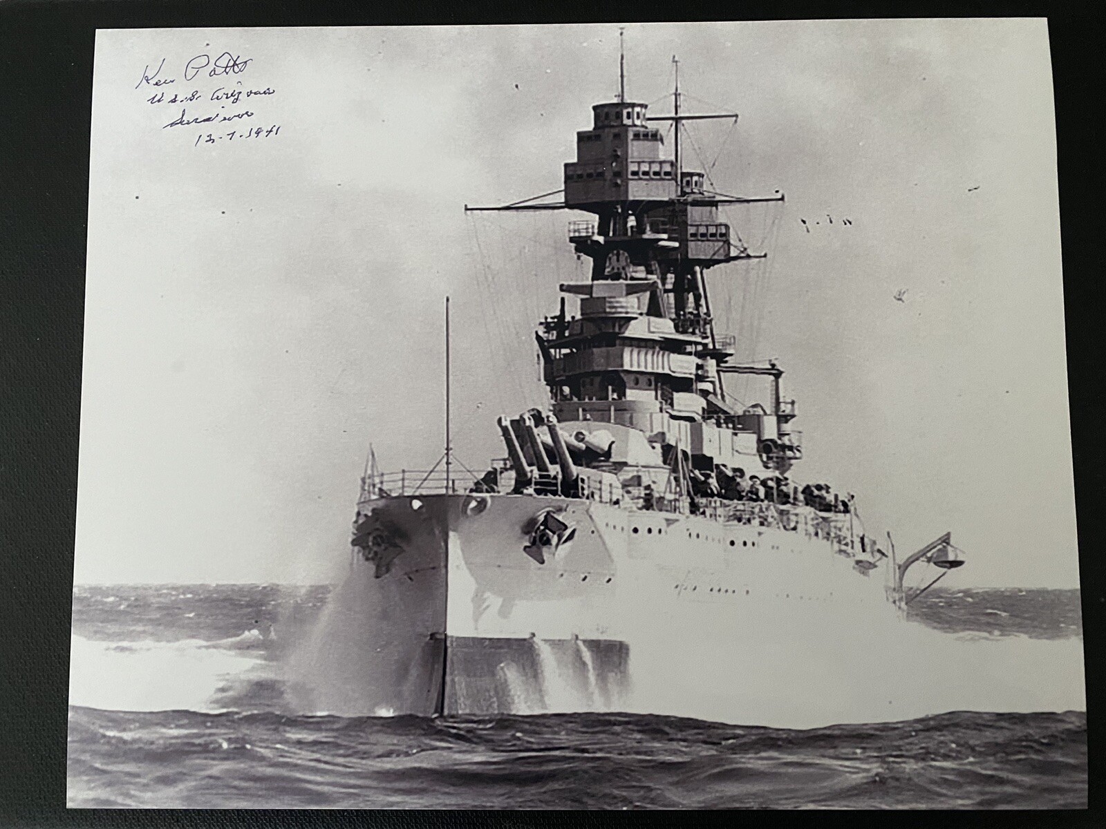 Ken Potts USS Arizona Survivor Autographed 8x10 Picture Autograph | eBay UK