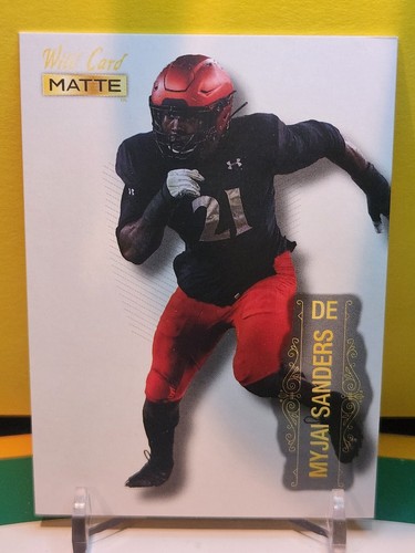 2022 Wild Card Matte #MB-92 Myjai Sanders Cincinnati Bearcats Houston ...