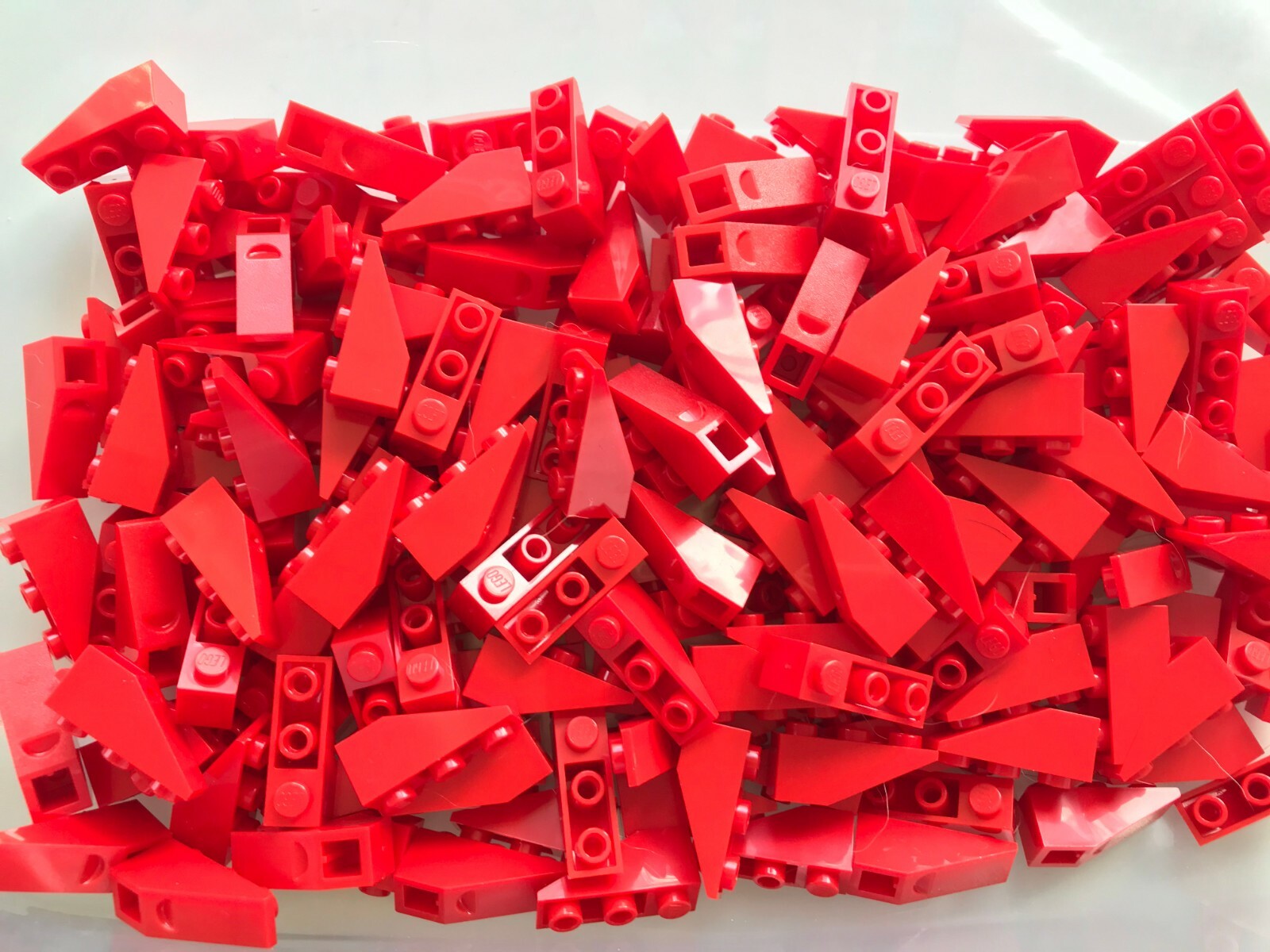 LEGO-NEW-#4287-RED-SLOPE INVERTED 33 3 X 1 -- 50 PIECES | eBay