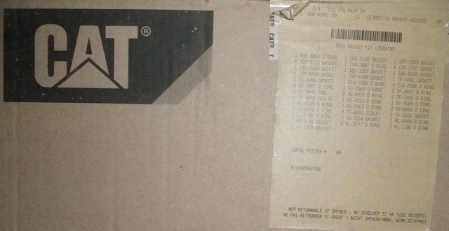 3164396 316-4396 Gasket Kit Cylinder Head Replacement Caterpillar C12 ...