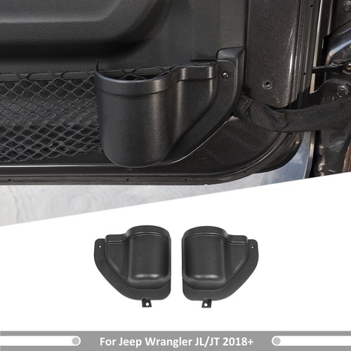 2X Front Door Storage Box Net Pocket Organizer for Jeep Wrangler JL JT ...