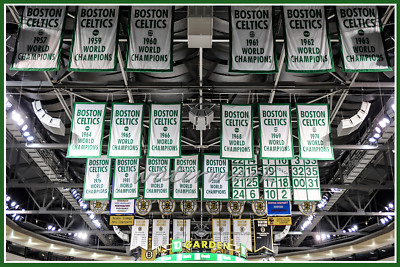 TD Gardens Boston Celtics Championship Banners Color 8.5 X 11 Photo ...