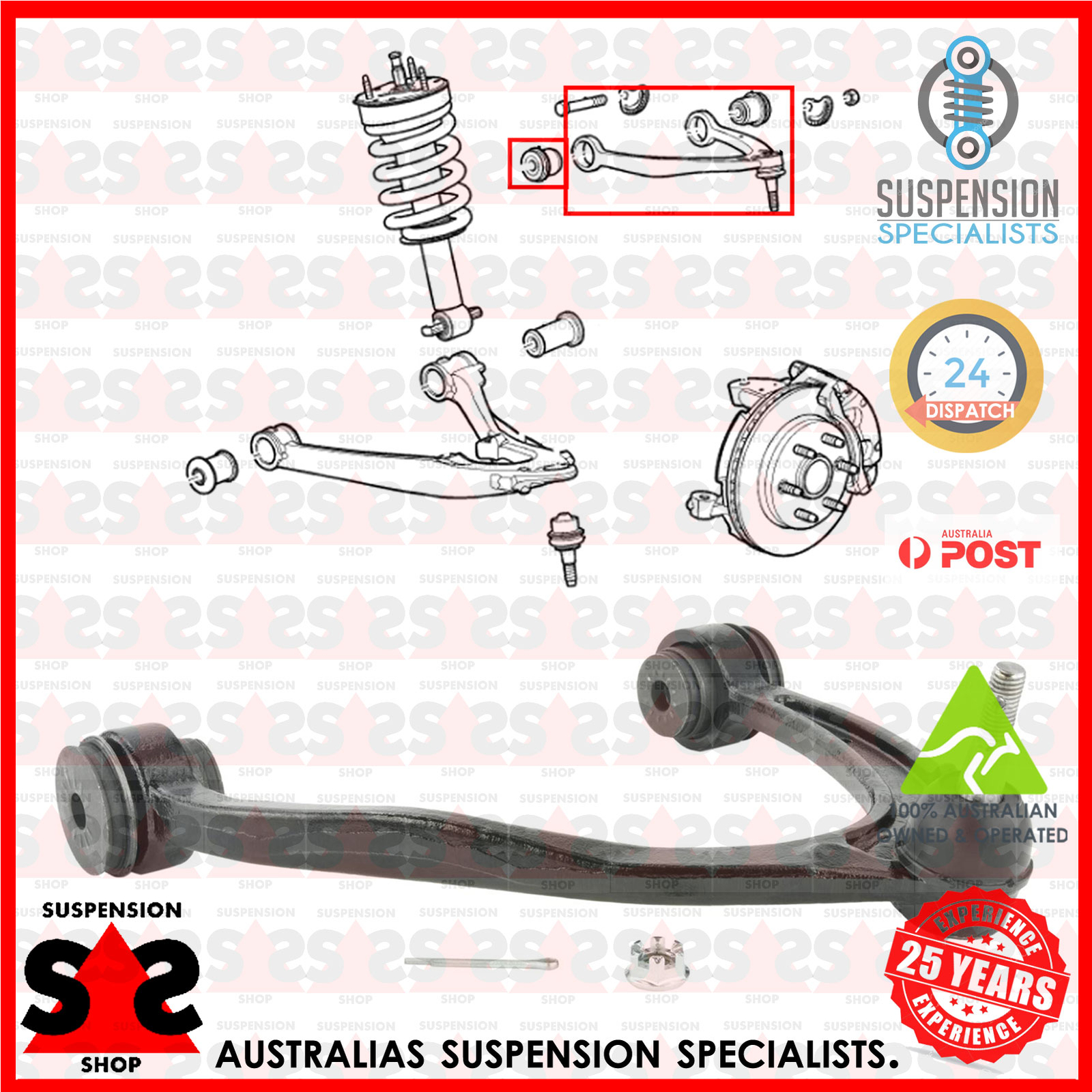Upper Front Axle Control/Trailing Arm, Wheel Suspension Suit CHEVROLET ...