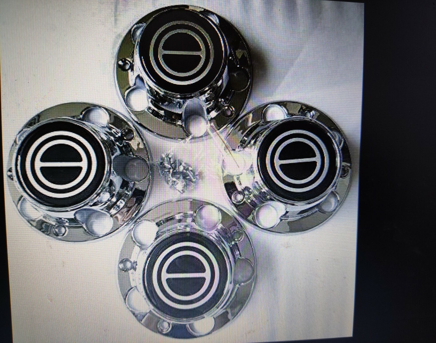1980-1996 Ford F150 Bronco Van Chrome Wheel Hub Center Caps Center ...