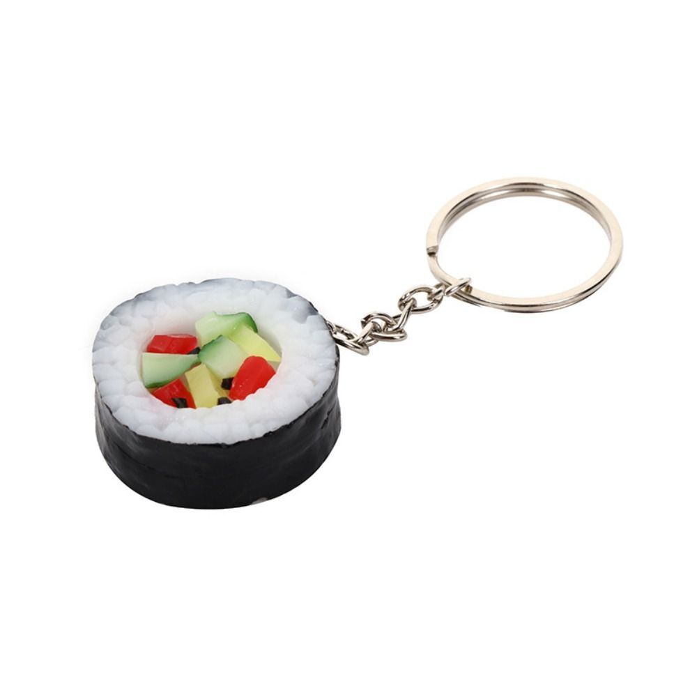 Car Keychains Simulation Food Key Chain Vegetable PVC Keychain Student ...