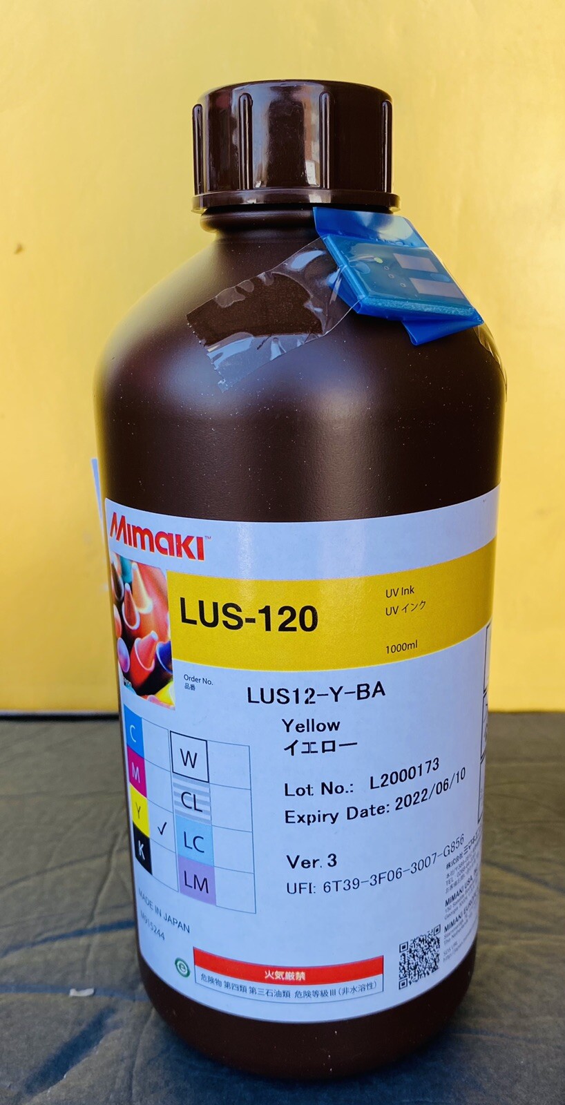 1 PACK MIMAKI LUS-120 YELLOW LUS12-Y-BA M915244 for sale online | eBay