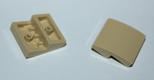 Lego Tan Slope Curved 2x2 ref 15068/set 75080 60140 75148 21023 71043 ...