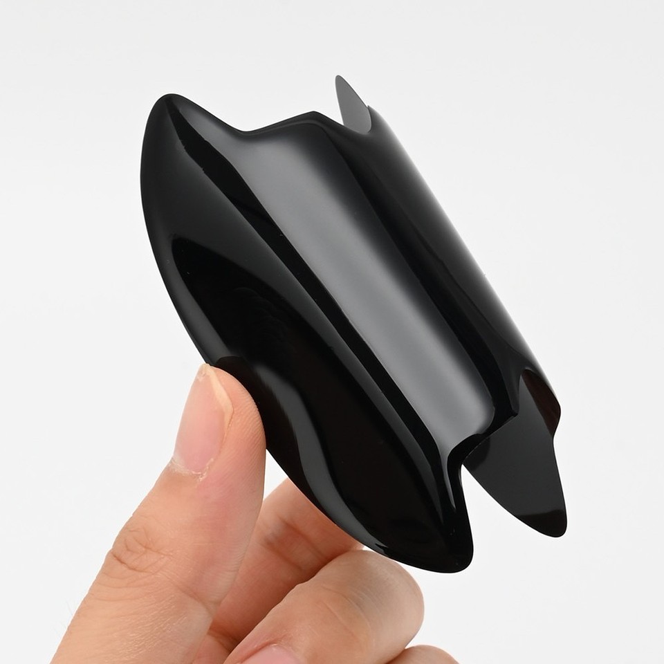 8Pcs Black Car Door Handle Guard Anti-scratch Protector Stickers Cover ...