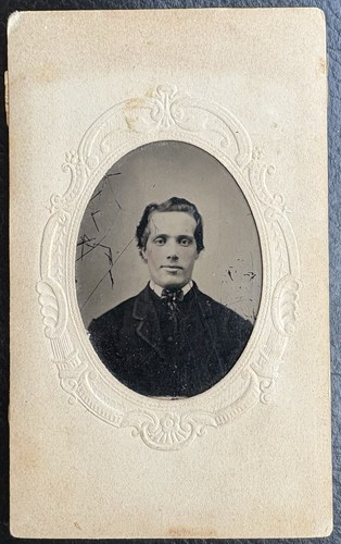 Civil War CSA VMI Cadet Tom Stack Baltimore MD Tintype Boston College ...