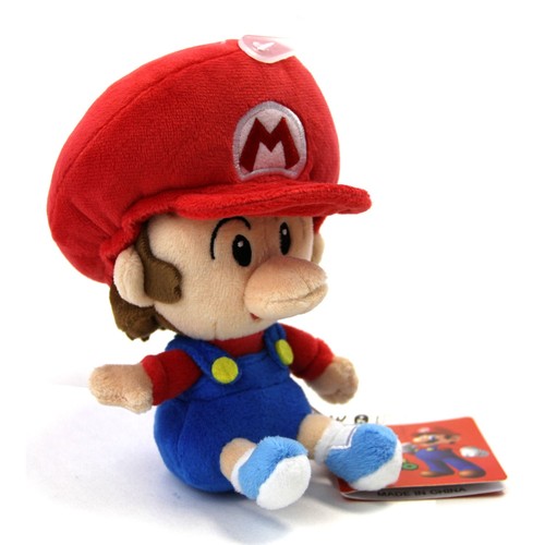 Official BABY MARIO Super Mario Bros. 5 in. Plush San-Ei 1247 (Bebi ...